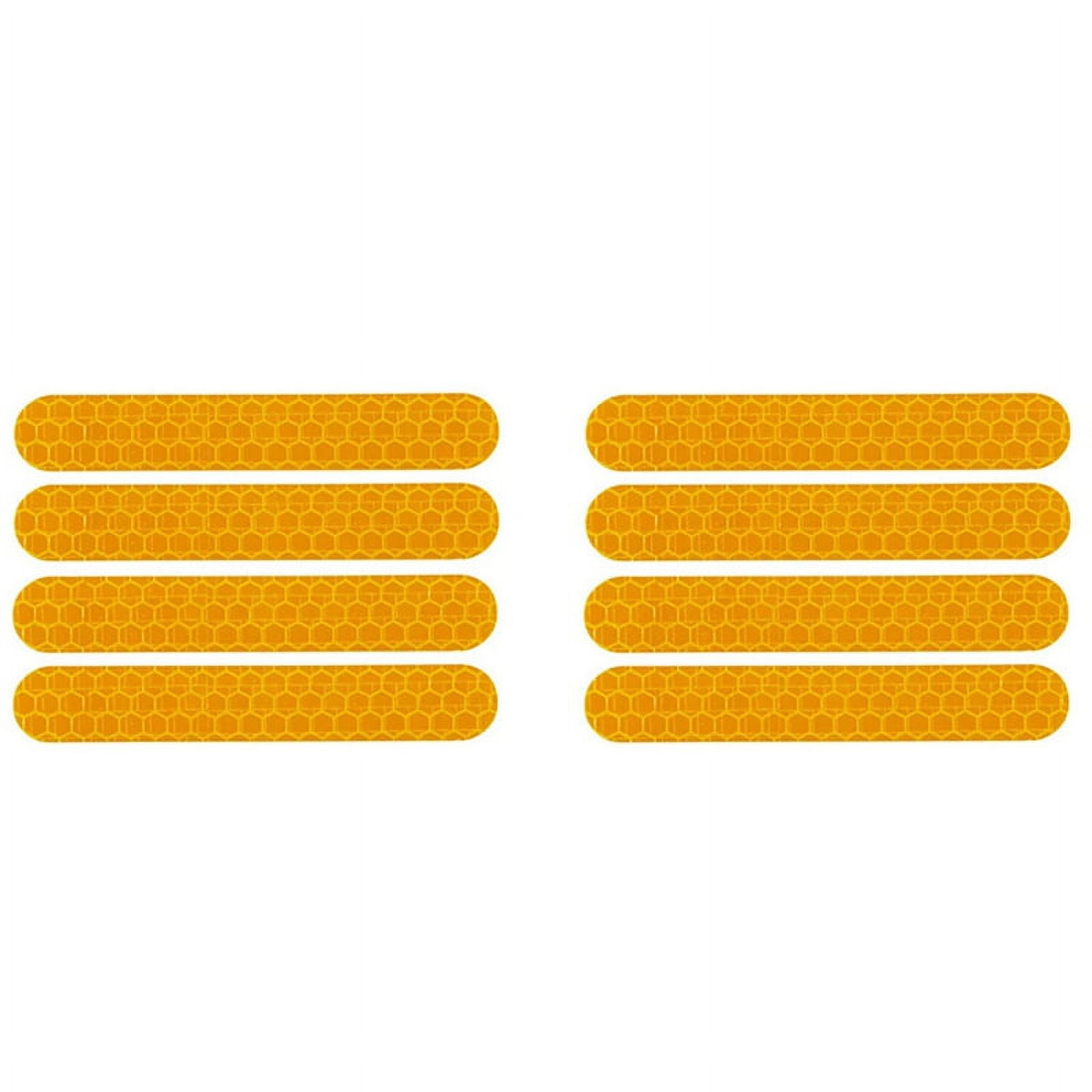 8X Reflective Stickers Waterproof Warning Strip Night Reflective ...
