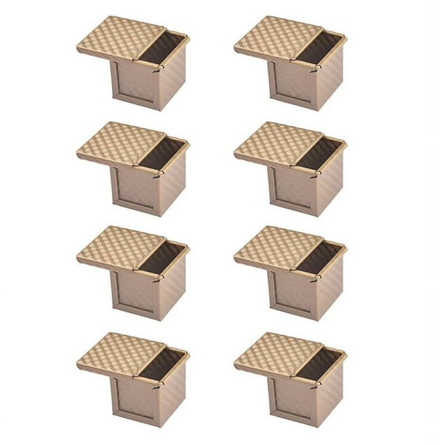 8X Square Loaf Pan with Lid Toast Mold Bread Pan Pullman Loaf Pan with ...
