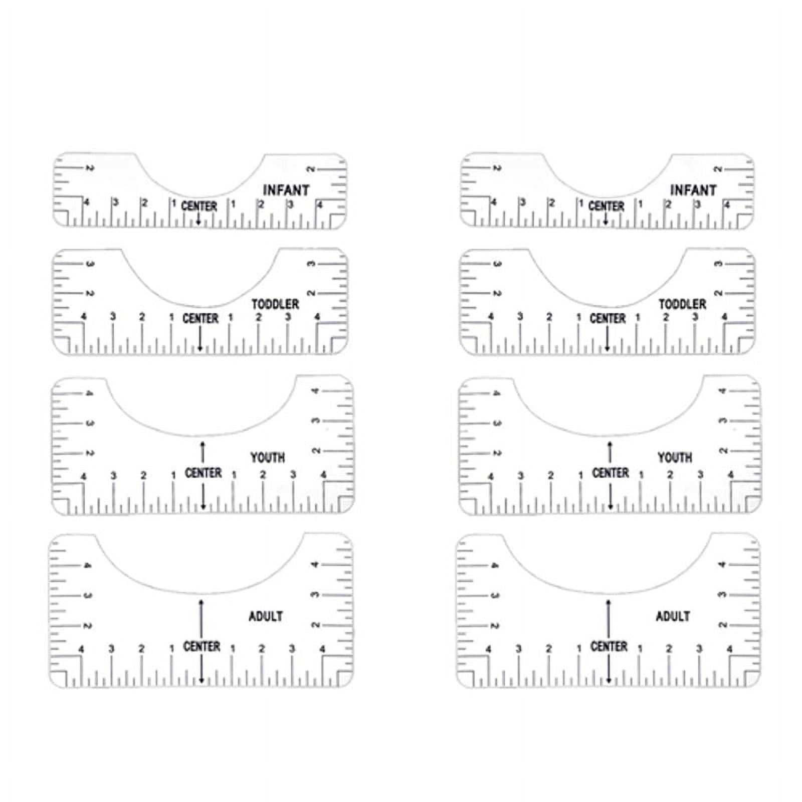 NEW 8X T-Shirt Ruler Guide Alignment Tool for Vinyl, Graphics T Shirt ...