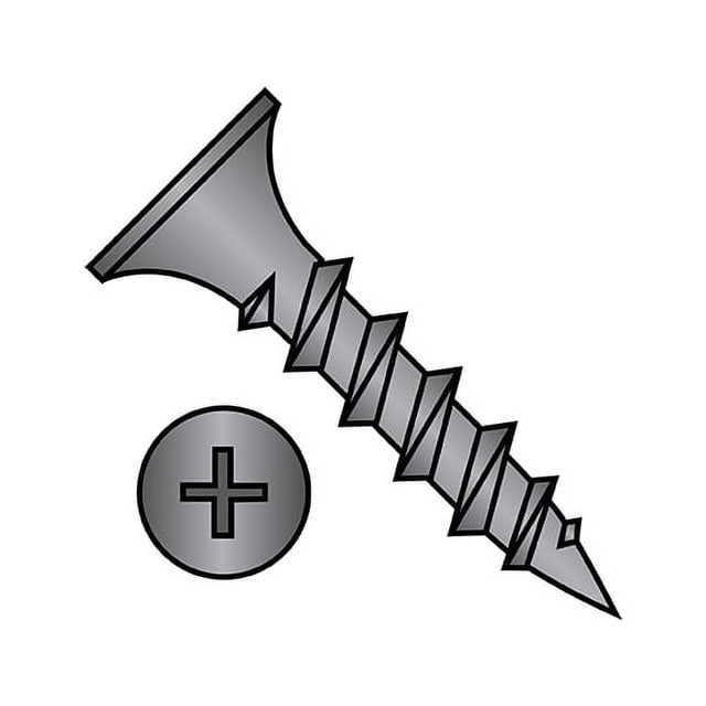 8X1 Phillips Bugle Head Coarse Thread Drywall Screw Black Phosphate ...