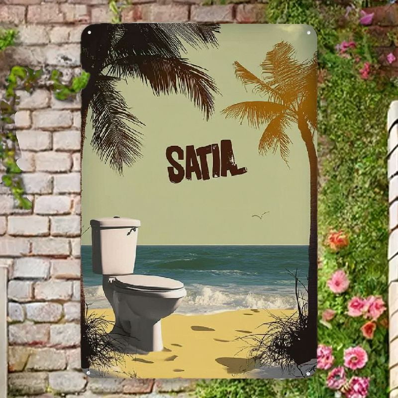 8X12 inch tin art painting for garden beautification, antioxidant ...