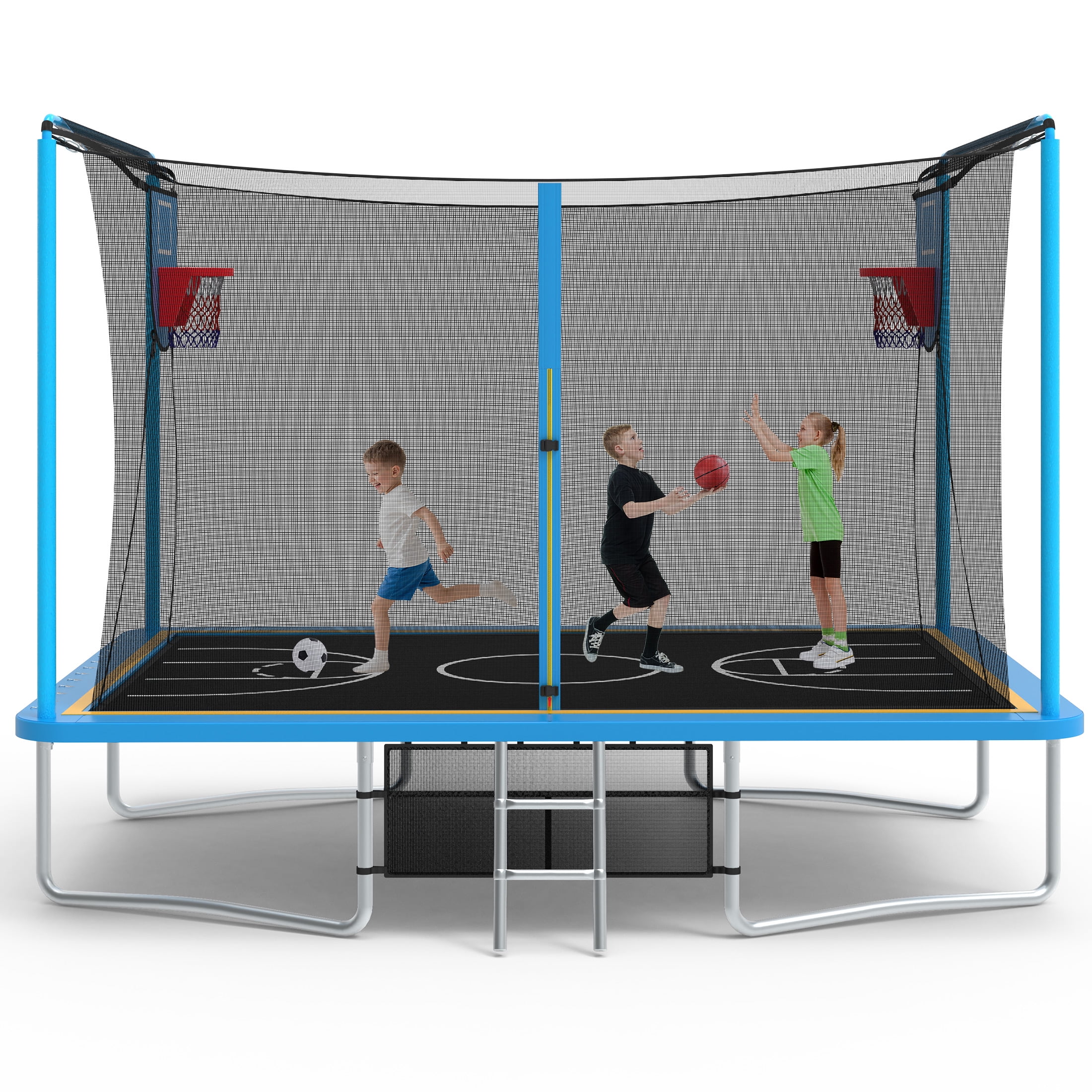 SHINPT 8 ×12 ft Rectangle Trampoline for Kids and Adult, Rectangular ...
