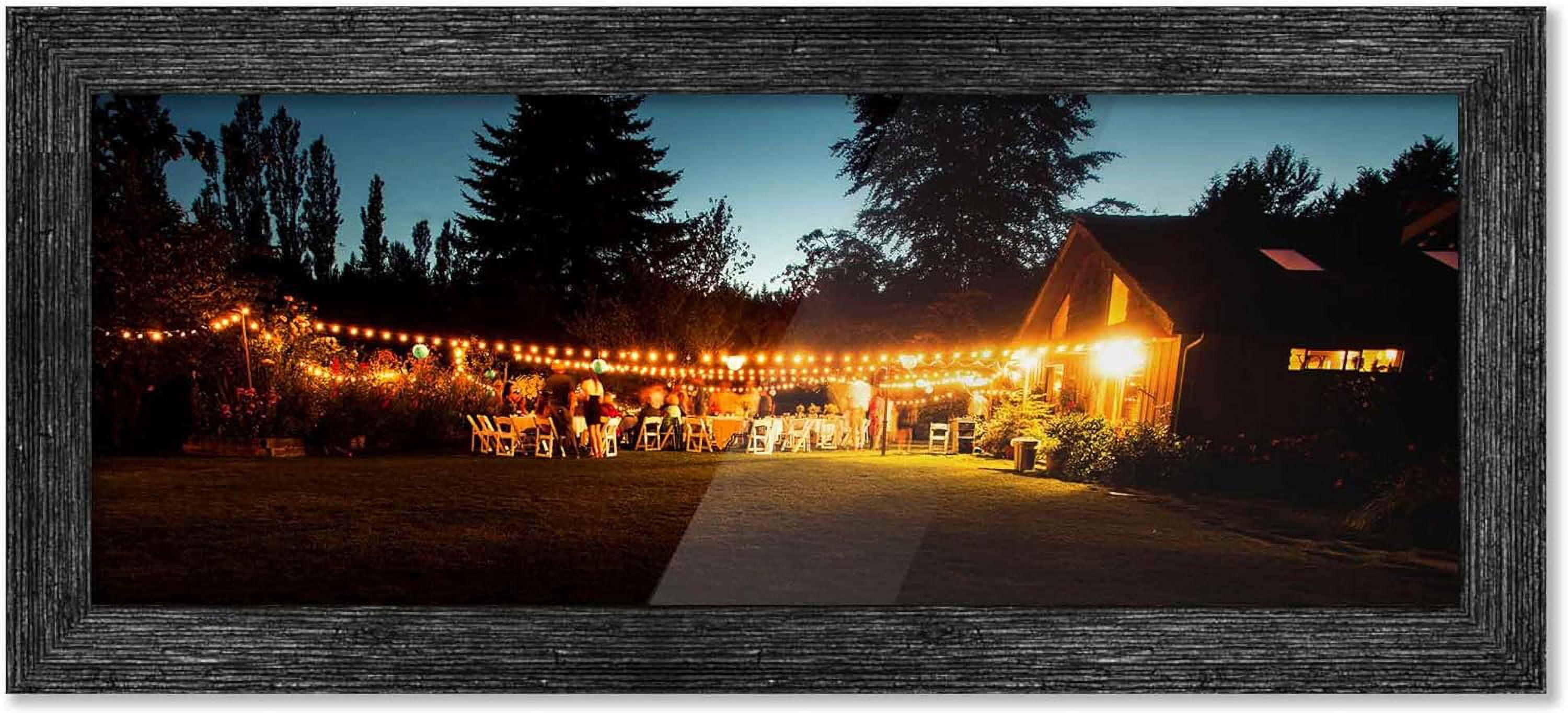 8X32 Frame Black Barnwood Picture Frame - Modern Photo Frame Includes ...