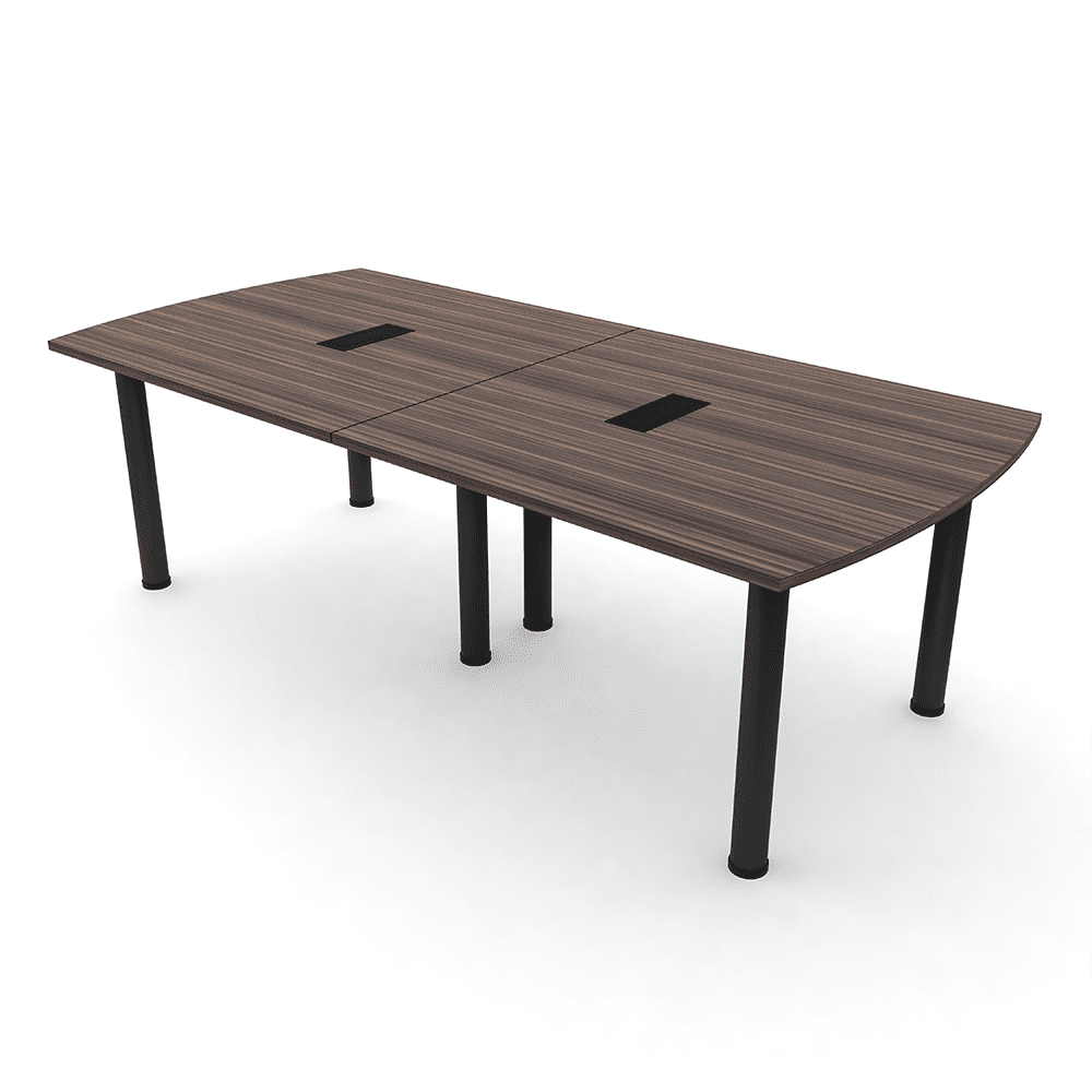 8X4 Arc Rectangle Conference Table Post Legs Power And Data - Walmart.com