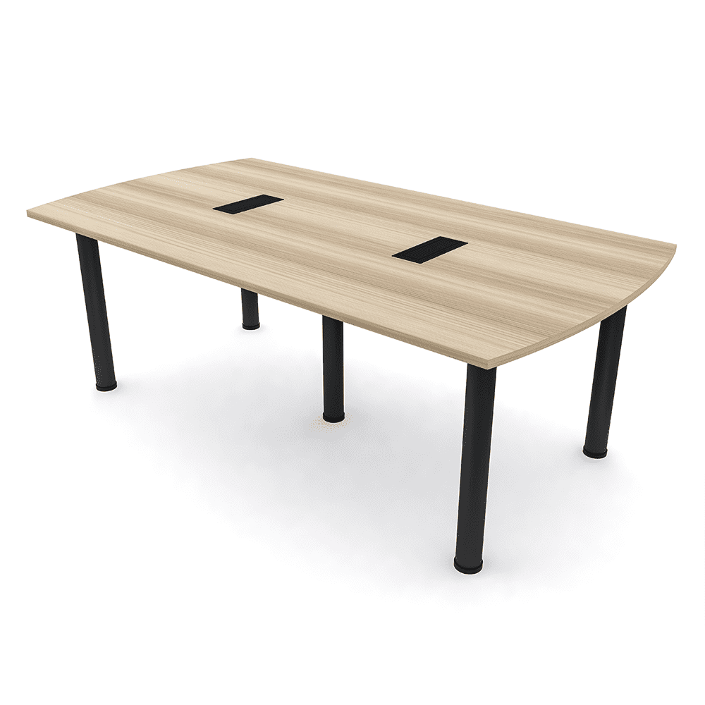 8X4 Arc Rectangle Conference Table Post Legs Power And Data - Walmart.com