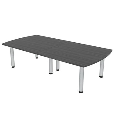 10 Person Arc Rectangle Conference Table with Power Modules Post Legs ...