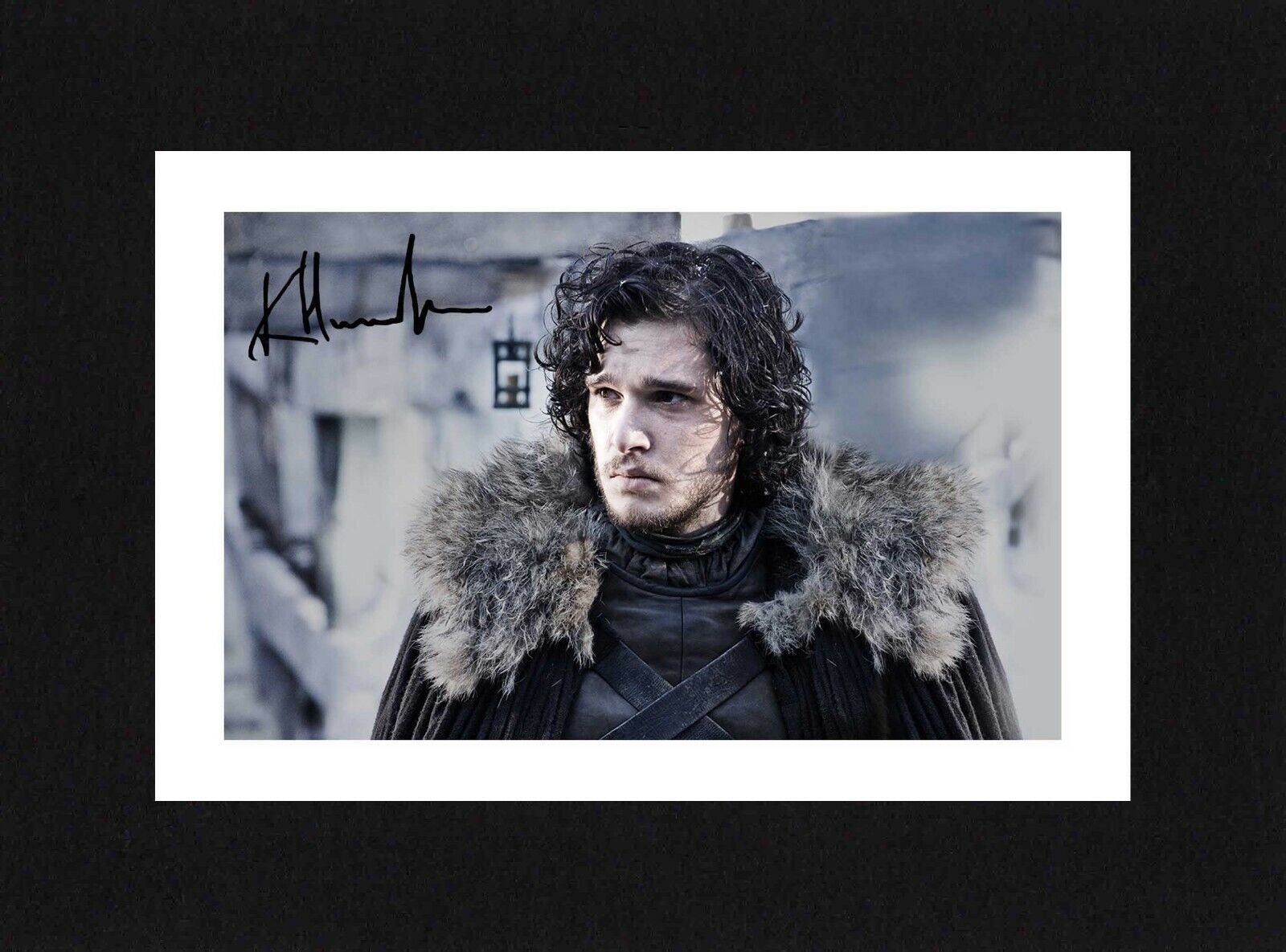 8X6 Mount KIT HARINGTON Autograph Signed Photo Ready To Frame GAME OF ...