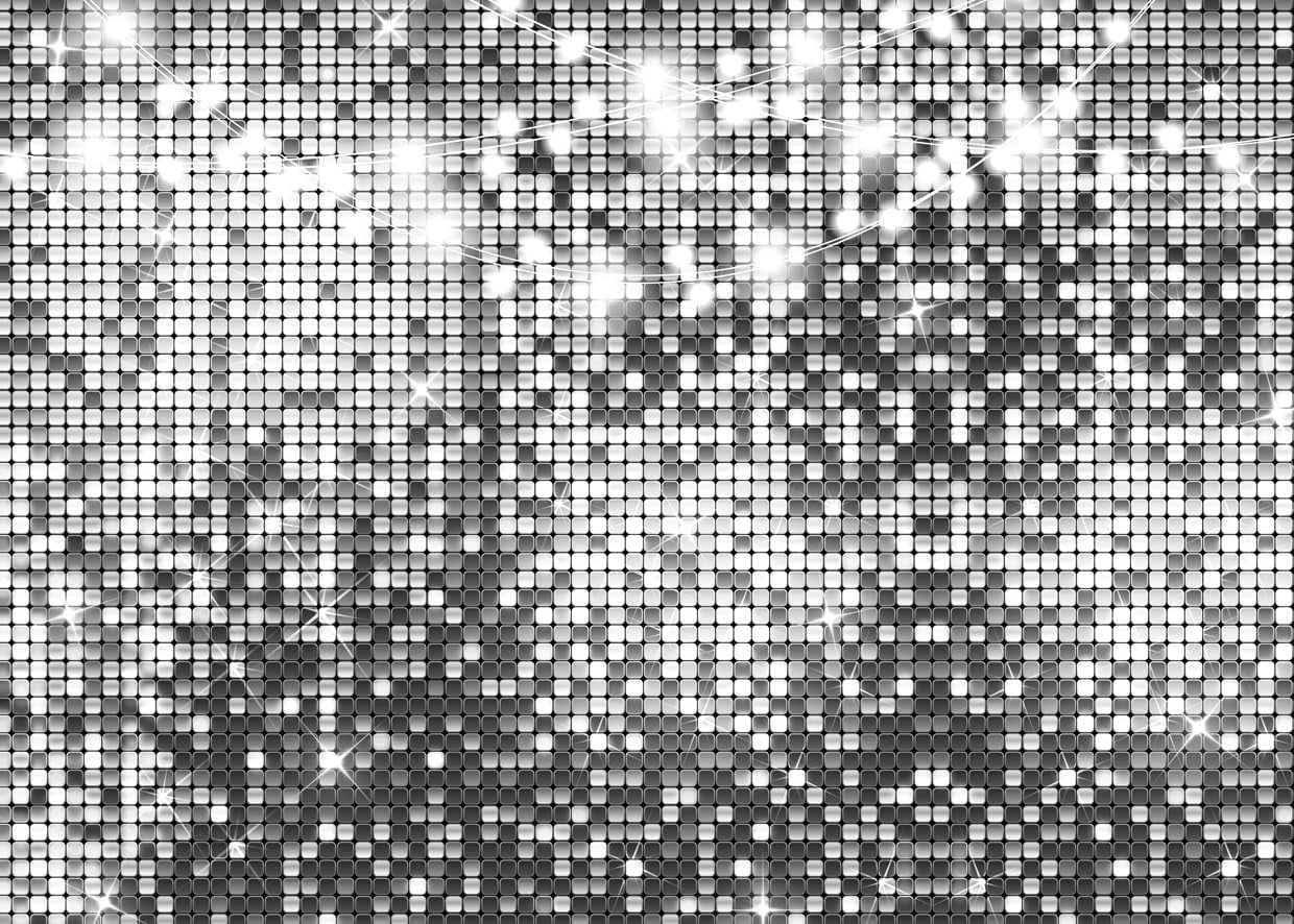 8X6ft Silver Flash Backdrop Happy Birthday Backdrop Silver Flash Square ...