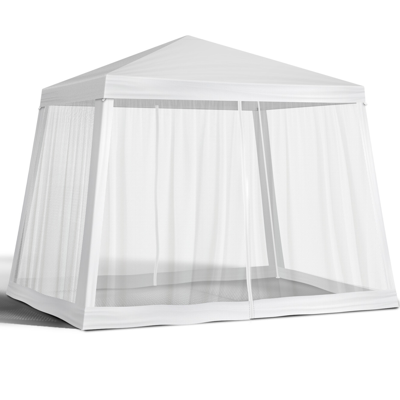8X8FT Party Tent with Mesh Sidewalls, Outdoor Canopy Tent, Heavy Duty ...