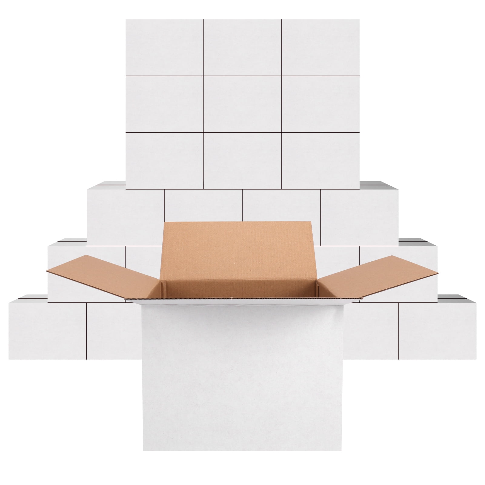 8X8X6 Shipping Boxes, 25 Pack Corrugated Cardboard Mailer Box for ...