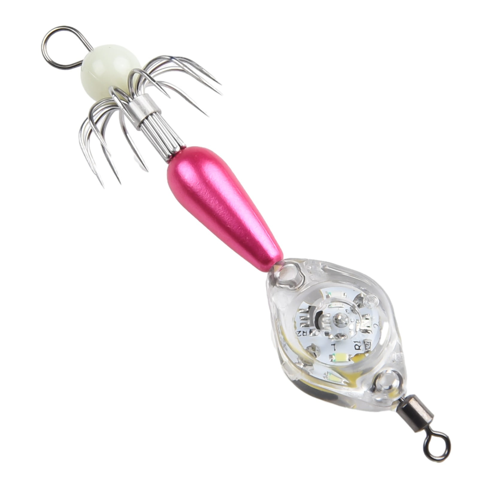 8cm/5.3g Eye Shape Fishing Lure LED Trap Light Hook Light for Night ...