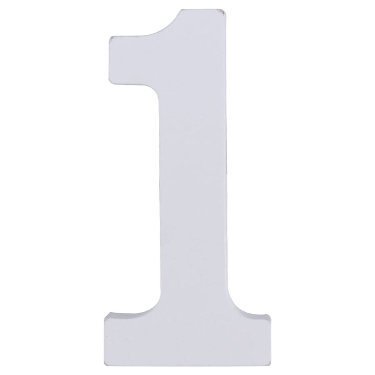 8cm DIY Wooden Wedding Table White Numbers Sign Decoration Table Seat ...