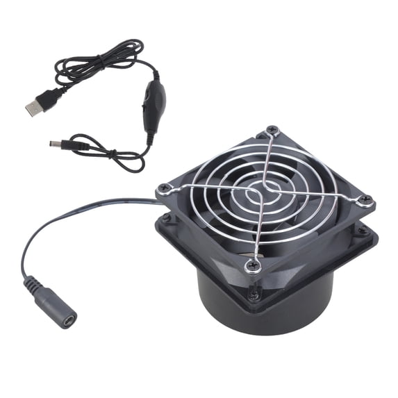 8cm Duct Exhaust Fan With Detachable Design ABS Construction Bearing ...