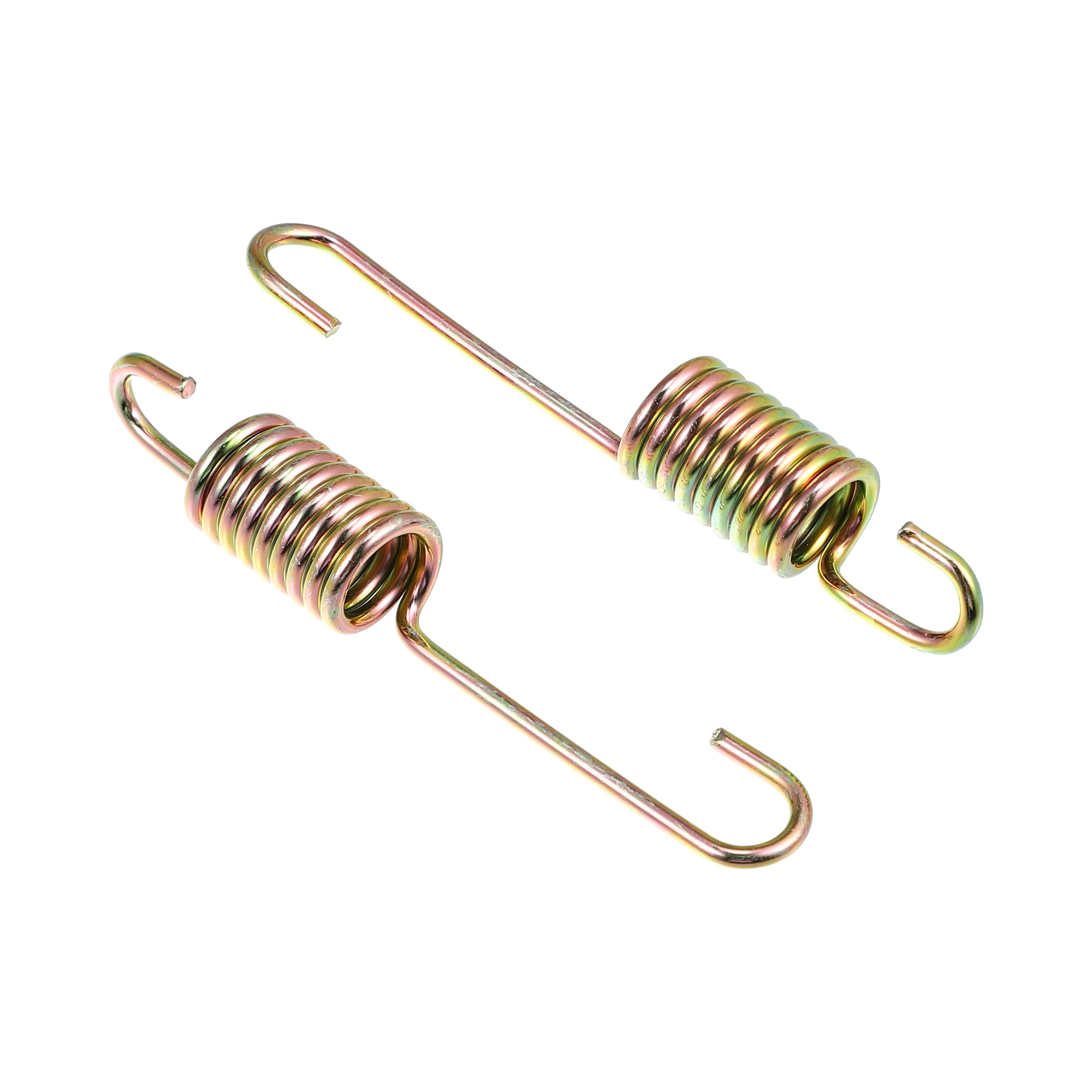 8cm Length Gold Tone Plated Steel Motorcycle Brake Pedal Return Spring ...