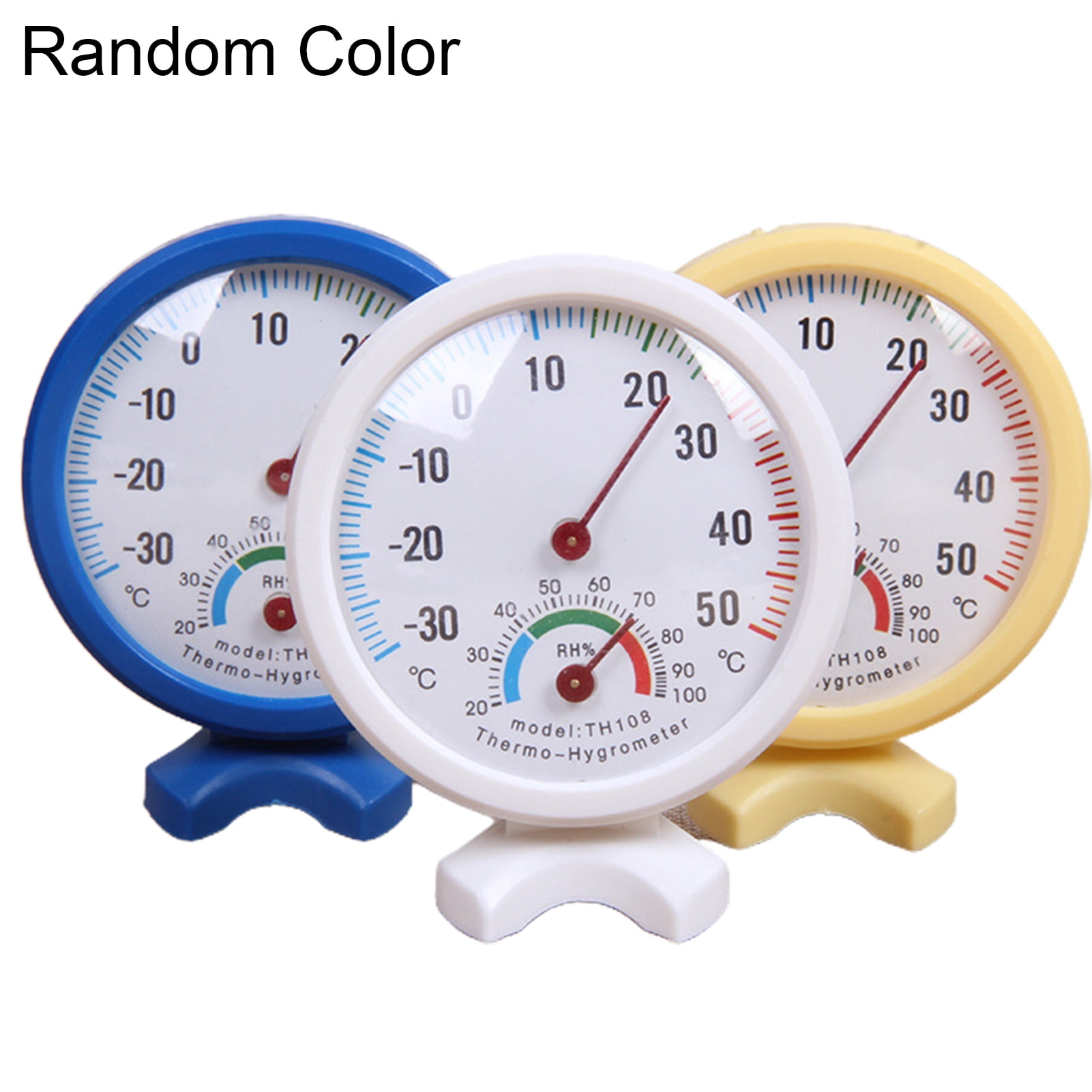8cm Round Big Dial Thermometer Hygrometer Pointer Temperature Humidity ...