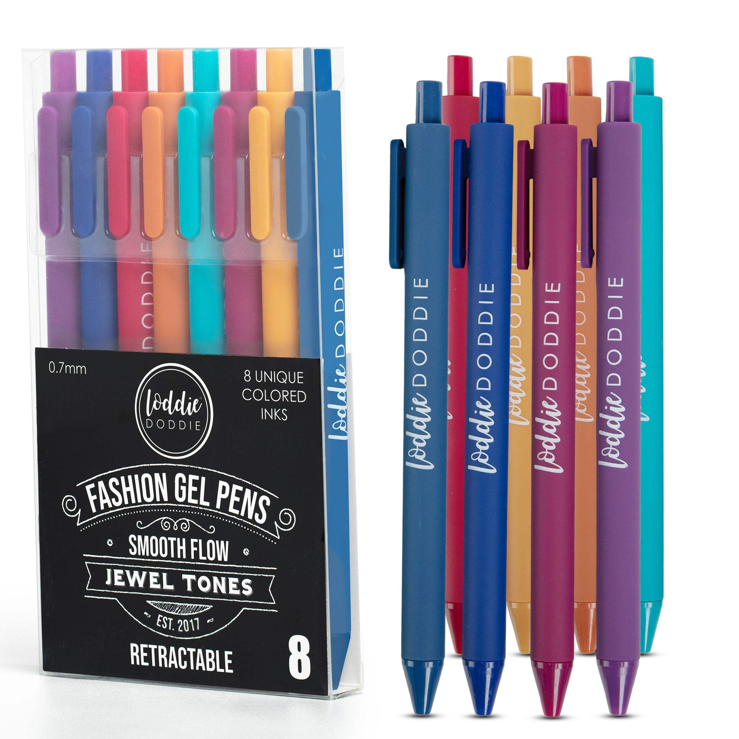 8ct Retractable Gel Pens - Jewel Tones - Walmart.com