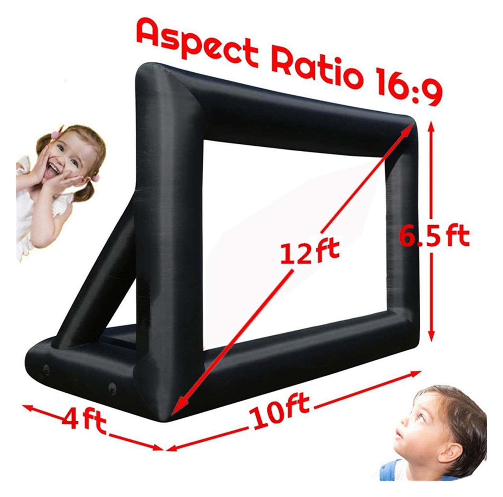 8ft 10ft 12ft 16:9 Inflatable Screen Outdoor Projector Movies Screen Pro Design For Home Party ...