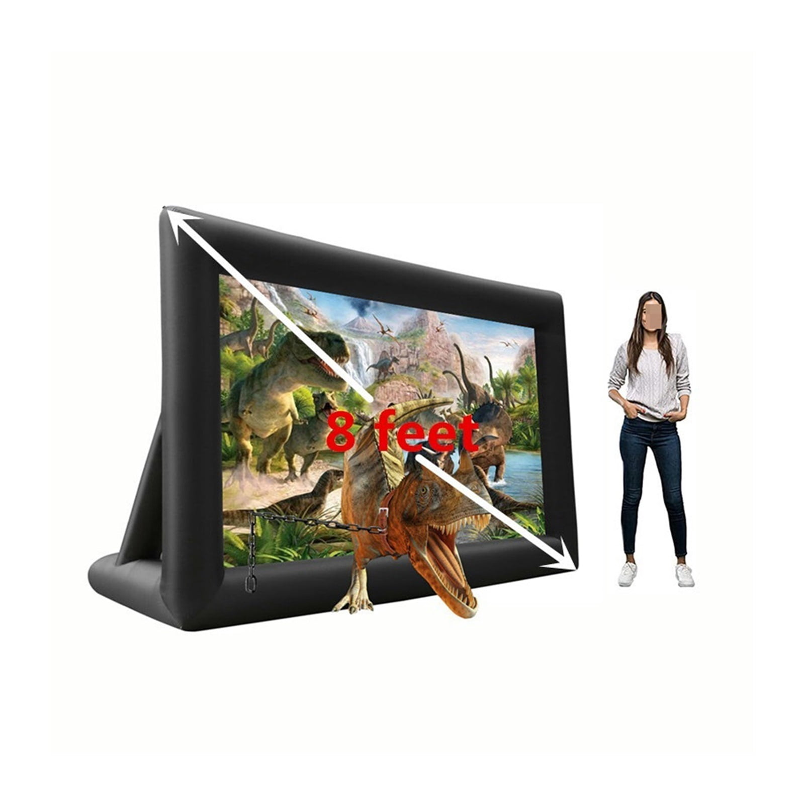 8ft 10ft 18ft Inflatable Outdoor Projector Movies Screen Professional ...