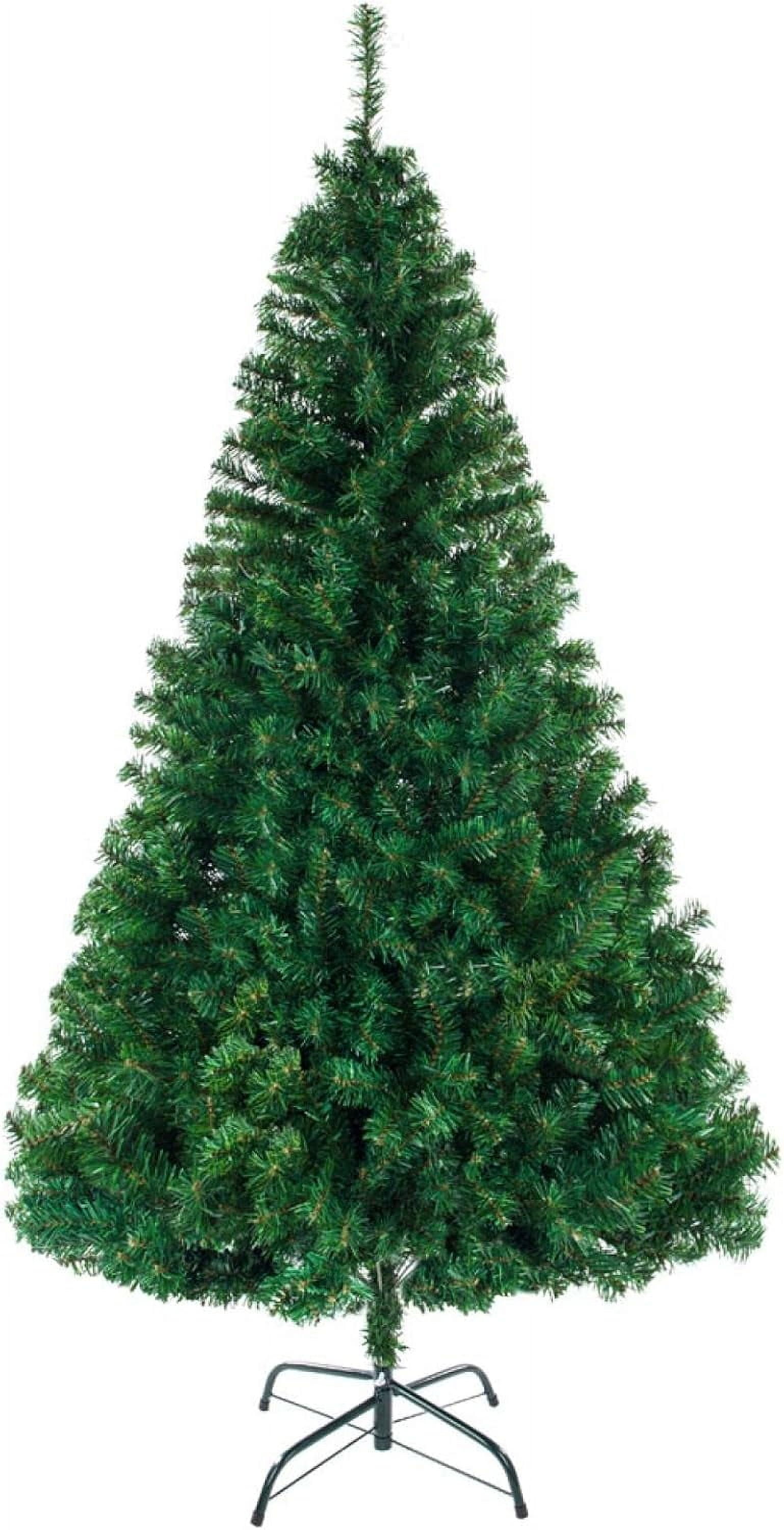 8ft 1138 Branches Flat Head Christmas Tree with Metal Bracket Base for ...