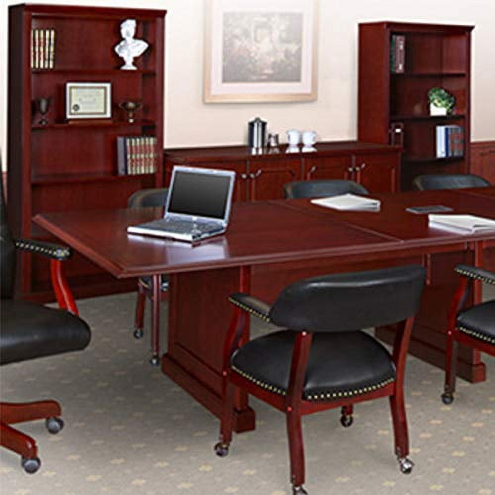 8ft - 24ft Traditional Conference Room Table, Boardroom Table (20ft w ...