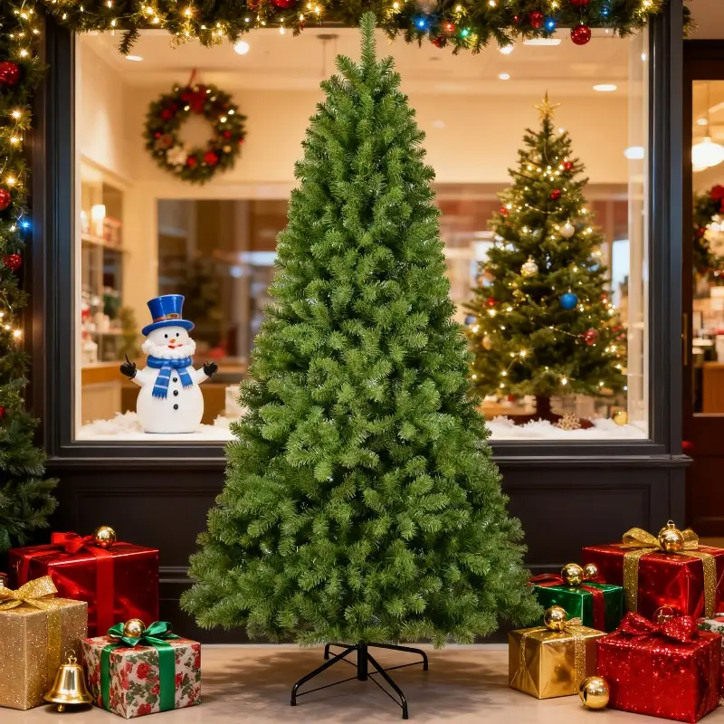 8ft Artificial Christmas Tree – Premium Hinged Design with 1430 Branch ...