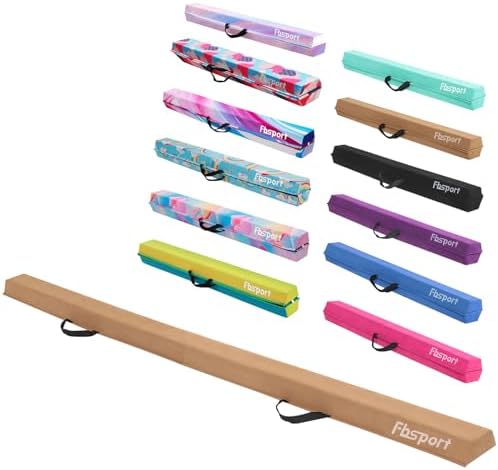 8ft Balance Beam: Folding Floor Gymnastics Equipment for Kids Adults ...