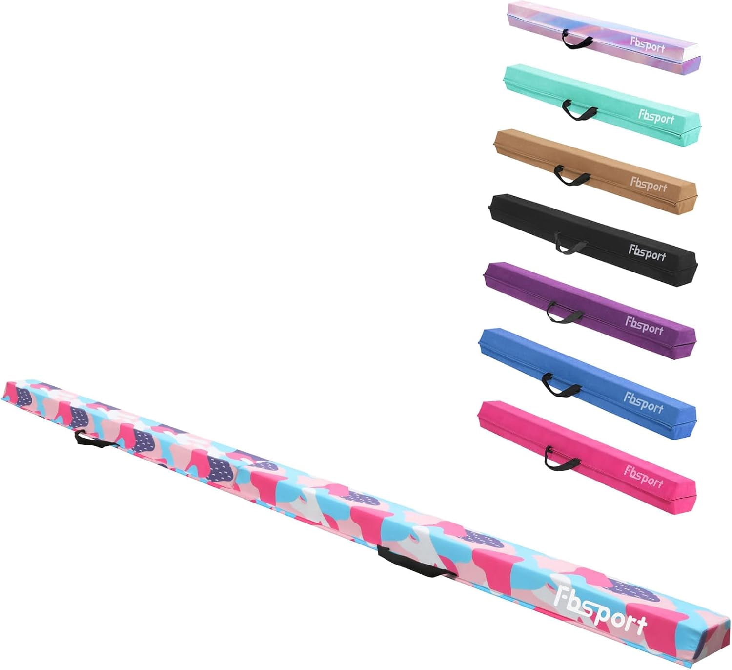 8ft Balance Beam: Folding Floor Gymnastics Equipment for Kids Adults ...