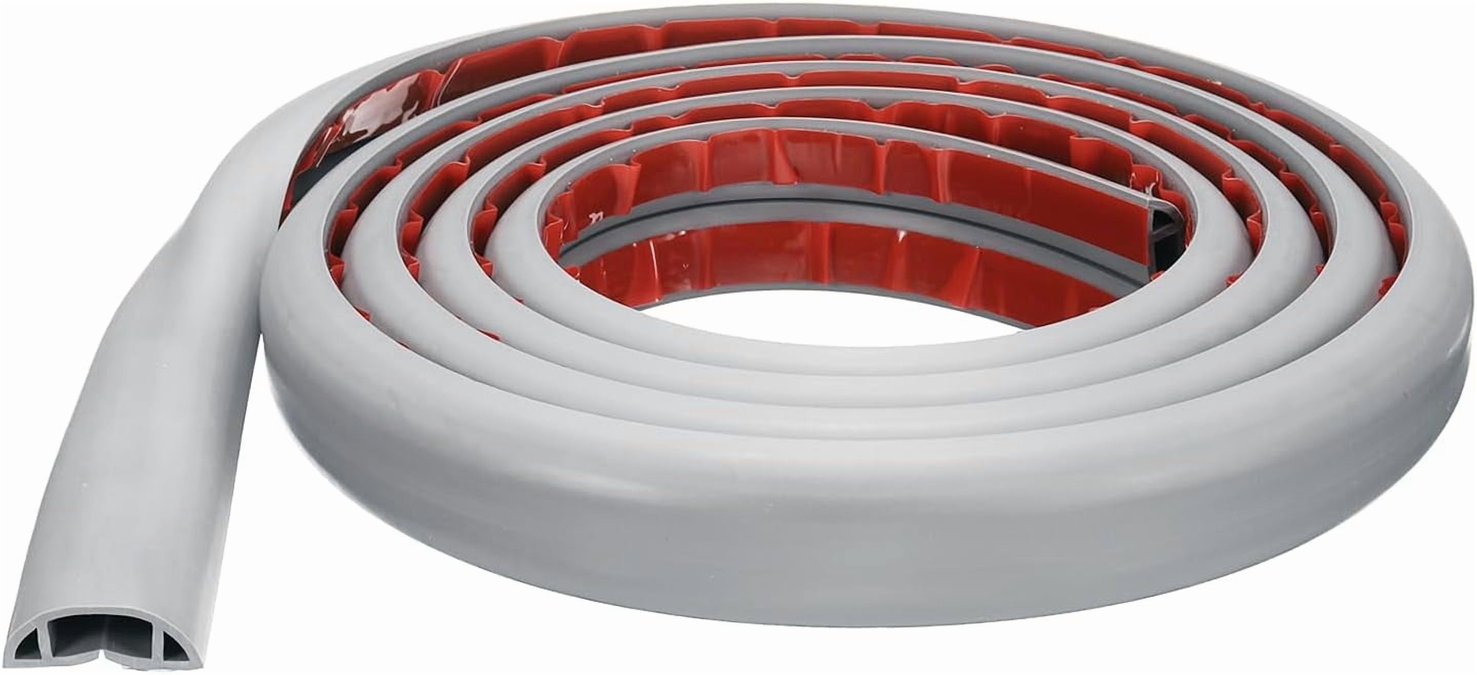 8ft Cord Cover Floor W0.71 x H0.39 Inner Channel PVC Hide Extension ...