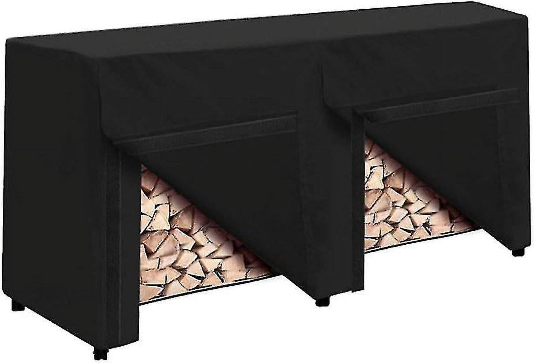 8ft Firewood Rack With Cover Combo Set Waterproof Outdoor Log Holder ...