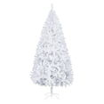 8ft Flocking Tied Light Christmas Tree - Walmart.com