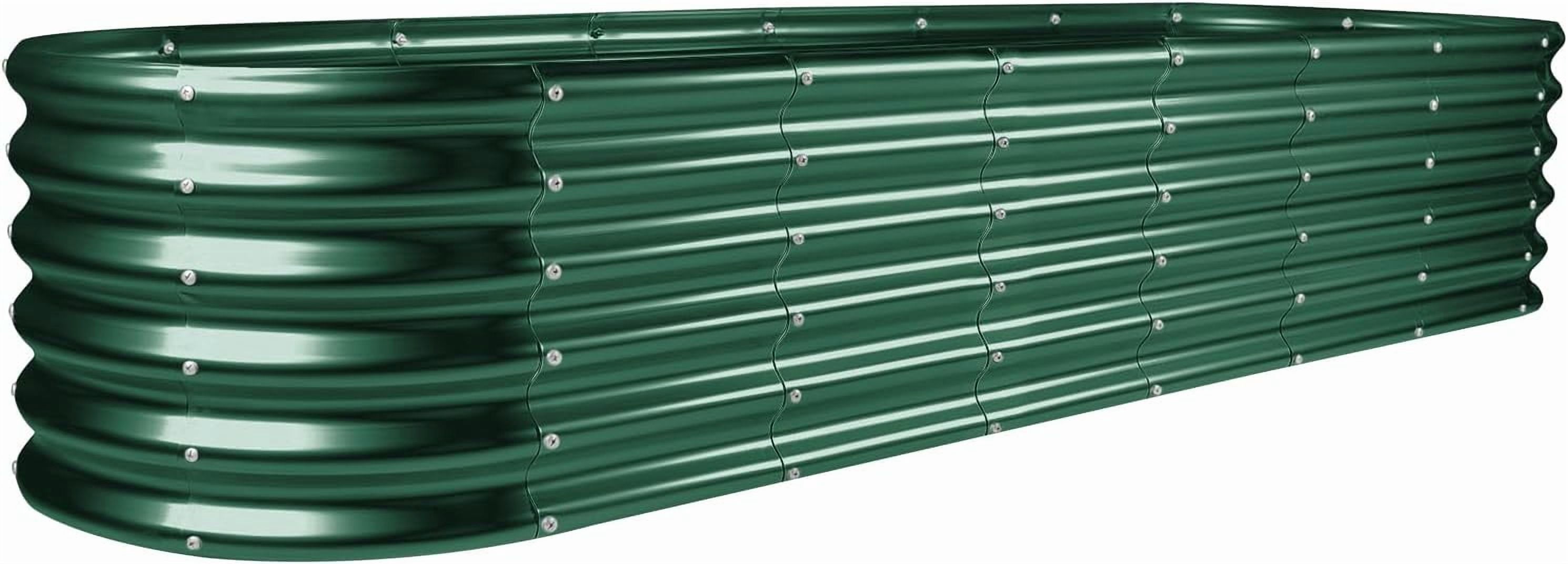 8ft Galvanized Raised Garden Bed Kit, Raised Garden Boxes Outdoor, Oval ...
