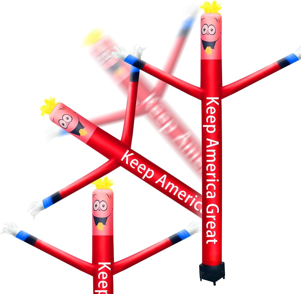 8ft Inflatable Air Waving Tube Dancer with Blower Set for 4th July ...