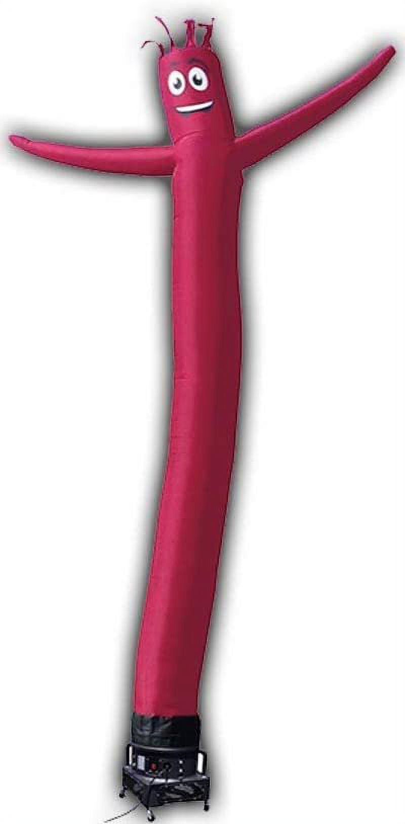 8ft Inflatable Tube Man Guy Solid Burgundy Color - Complete Set with ...