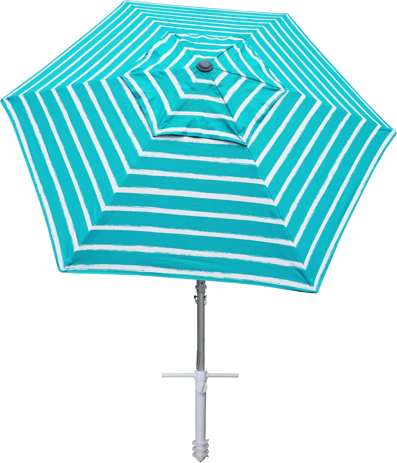 8ft Large Beach Umbrellas for Sand Heavy Duty Wind Portable Commercial ...