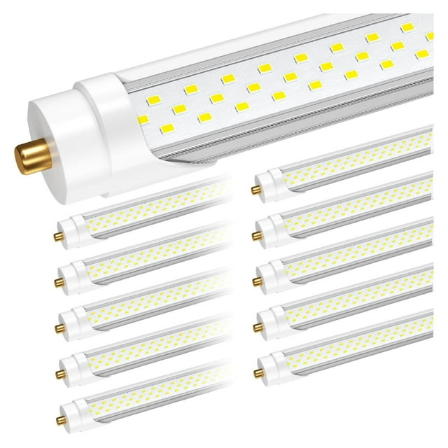 8ft Led Bulbs, T8 8 Foot Led Bulb for T12 Fluorescent Replacement, 72W ...