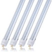 8ft Fluorescent LED Light Tube, V Shape, 5000k, Single Pin T8, 65W ...