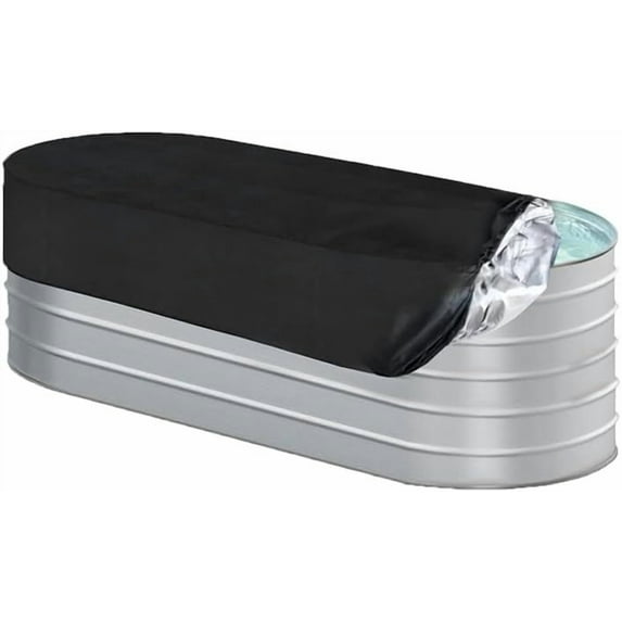 8ft Oval Stock Tank Cover, Ice Water Therapy Ice Bath Cover Cold Water ...