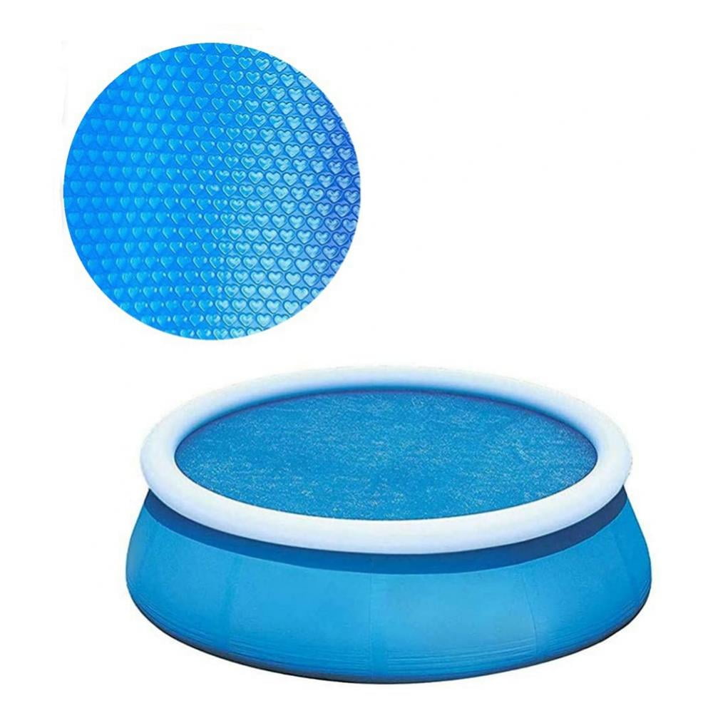 Novobey 8ft Round Pool Solar Cover, PE Tarpaulin with Cut-to-Size ...