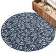 8ft Round Rug Dandelion Area Rugs for Living Room Bedroom Washable Non ...