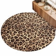 8ft Round Rug Leopard Printed Area Rugs for Living Room Bedroom ...