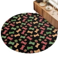 8ft Round Rug Merry Christmas Area Rugs for Living Room Bedroom ...
