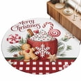 8ft Round Rug Merry Christmas Area Rugs for Living Room Bedroom ...