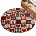 8ft Round Rug Mother's Day Area Rugs for Living Room Bedroom Washable ...