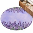 8ft Round Rug Purple Lavender Area Rugs for Living Room Bedroom ...