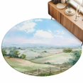 8ft Round Rug Spring Area Rugs for Living Room Bedroom Washable Non ...