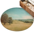 8ft Round Rug Turquoise Sky Hills Area Rugs for Living Room Bedroom ...