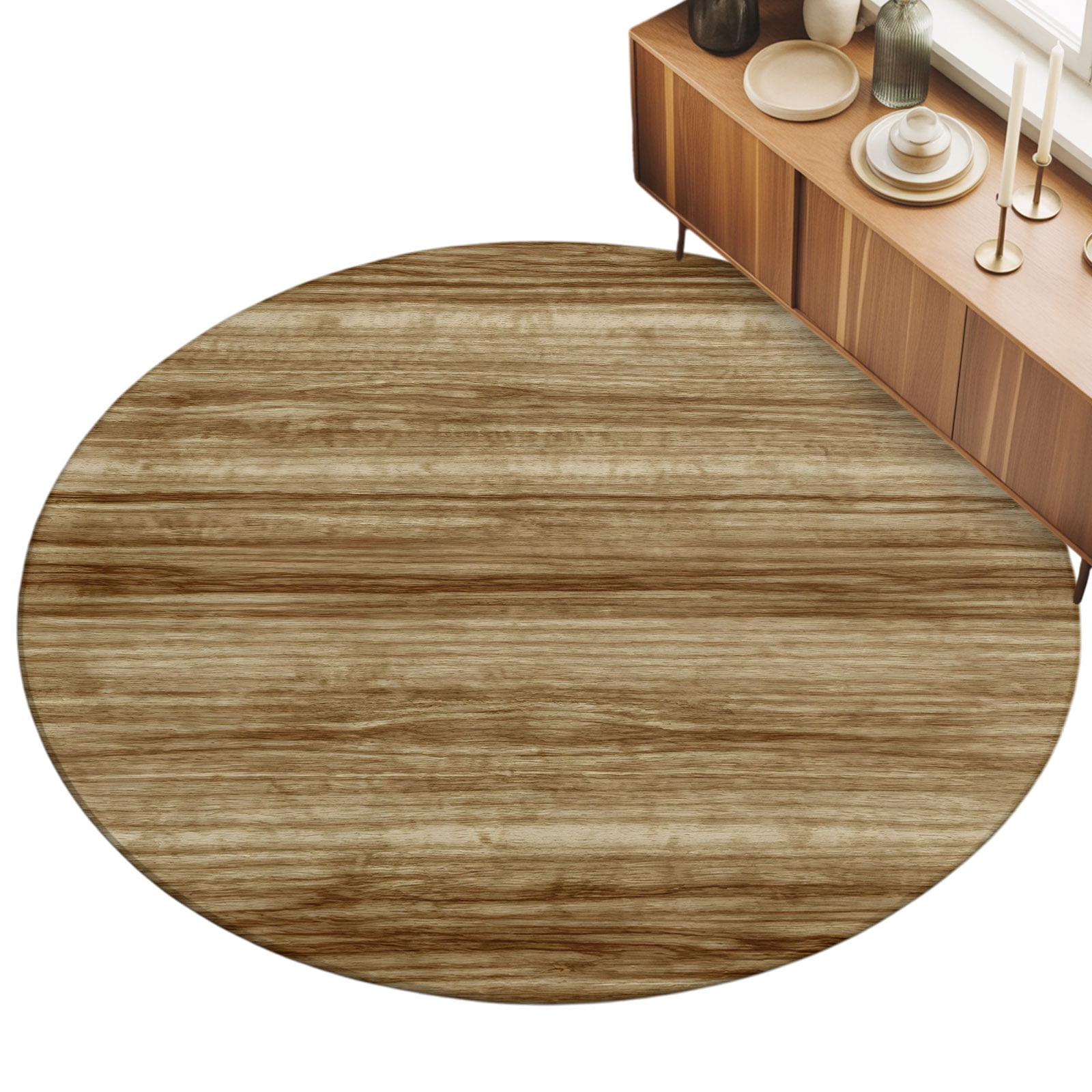 8ft Round Rug Vintage Western Area Rugs for Living Room Bedroom ...