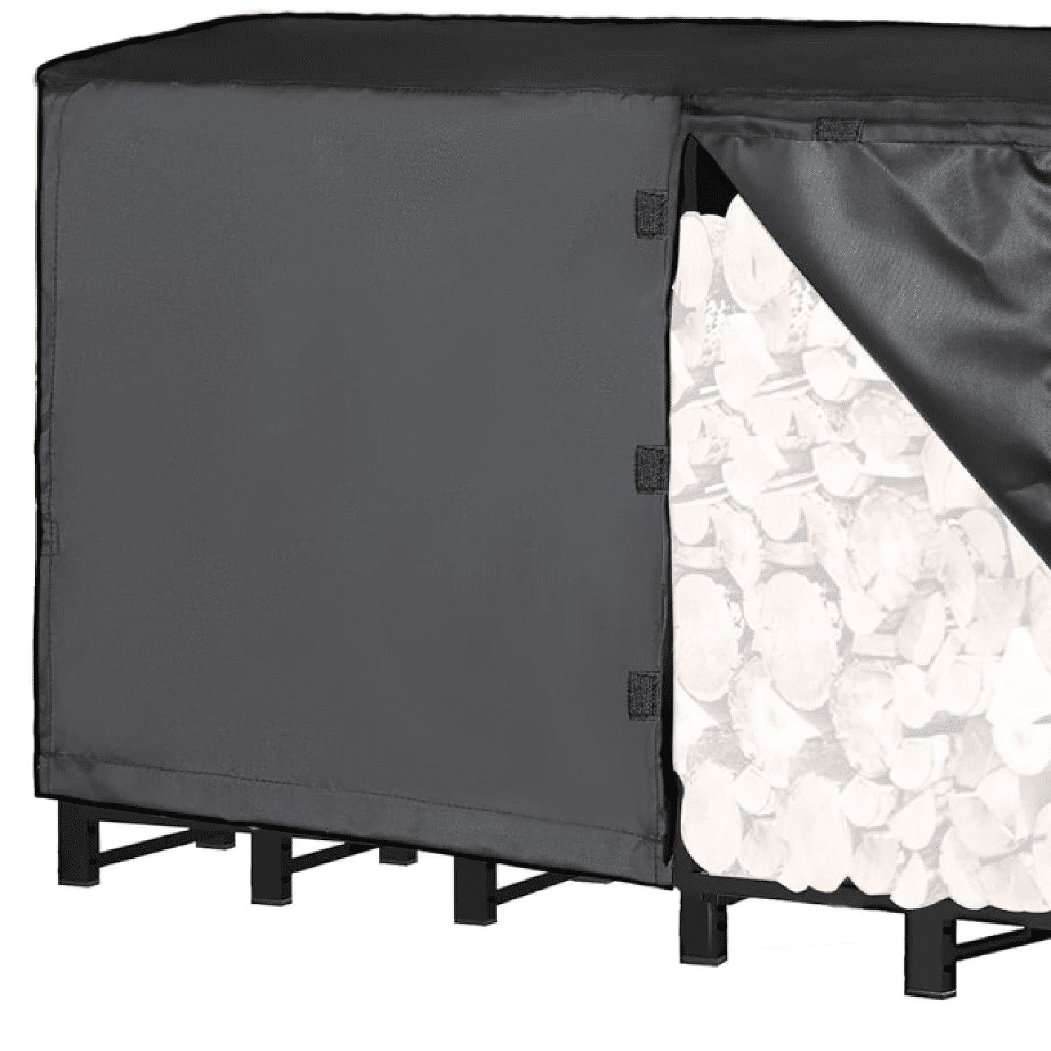 8ft Waterproof Firewood Cover, Heavy Duty 600D Oxford Outdoor Storage ...