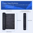 8ft x 100ft Black Bulk Shade Cloth, 60% Shade Fabric Roll, Outdoor ...