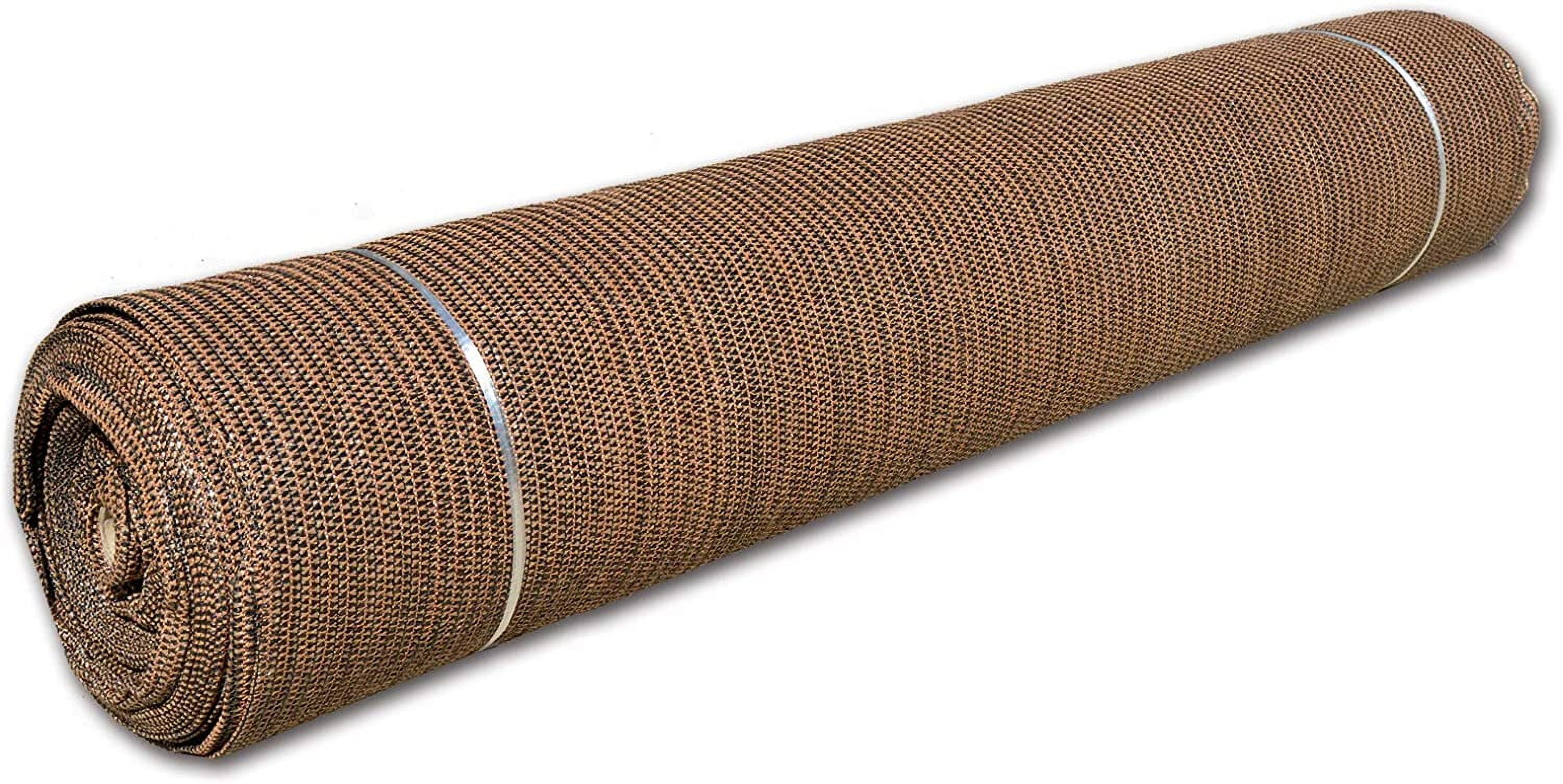 8ft x 25ft Brown Sunscreen Cuttable Shade Fabric Roll 95% UV Block ...